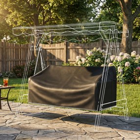 Outsunny obal na 3místnou zahradní houpačku, nepromokavý ochranný obal, odolný proti větru a UV záření, tkanina 420D Oxford