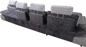 Sedací souprava DIOR U, šedá (AN 5077/5075)