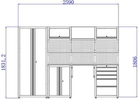 Enprag Dílenská nábytková sestava