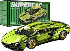 Stavebnice auta SUPERCAR No.J2007 zelená - 470 dílků