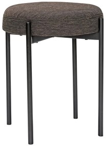 OnaDnes -20% Černá čalouněná stolička Hübsch Silo 45 cm