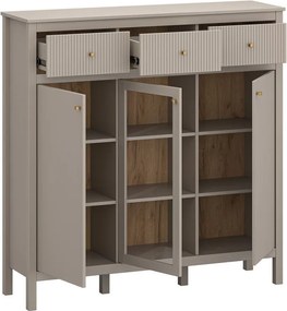 Komoda 2d1w3s (G) taupe Kleo