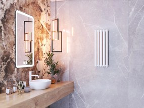Gamma Verto, topné těleso 296x800 mm, 303 W, bílá matná, GMA-VER-80296-WH