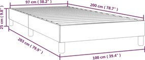 vidaXL Rám postele 100 x 200 cm samet [3120758] Barva: Tmavě zelená