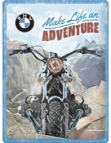 Postershop Plechová cedule: BMW Make Life an Adventure - 30x40 cm