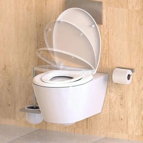 Eisl Sanitär WC prkénko s dětskou vložkou Duroplast Soft Close Family 82940