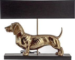 Dekorační stolní svítidlo Gold Dog výška 48cm