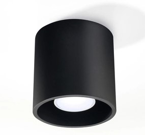 Stropní svítidlo Orbis, 1x černé kovové stínítko