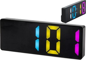 Verk Group DIGITÁLNÍ BUDÍK ELEKTRONICKÝ TEPLOMĚR BAREVNÝ BUDÍK DATUM SNOOZE