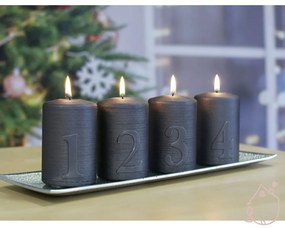 Adventní svíčky s čísly