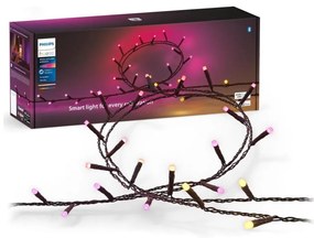 Philips-LED RGBW Stmívatelný venkovní řetěz HUE WACA 500xLED 44,4 m IP54