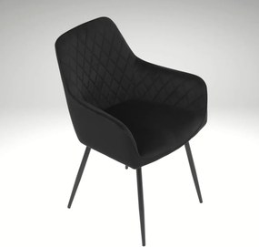 Vikio Jídelní set pro 8 osob 180x90 cm dub noha U černá židle s područkami VJS168-8C