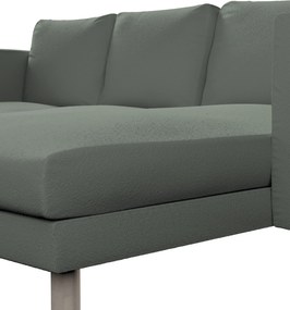Potah na pohovku IKEA Norsborg 3-místná se šezlongem barva zelená látka pletený vzor