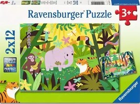 RAVENSBURGER Puzzle Putování za dobrodružstvím / 2x12 dílků