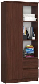 Regál R11 R80 1D 2SZ CLP wenge
