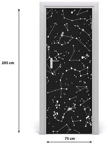 Fototapeta samolepící na dveře hvězdokupa 75x205 cm