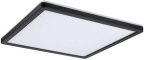 Paulmann 71015 Atria Shine, černé stropní LED svítidlo s korónou, 16W LED 4000K, 29x29cm