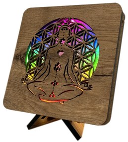 Li-Go "Čakry" lampa 19x19cm provedení povrchu: černá s patinou