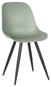 Zelená/černá jídelní židle Edami