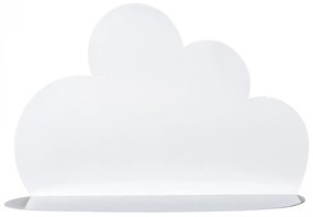 Bloomingville Kovová polička Cloud White 60 cm, bílá barva, kov