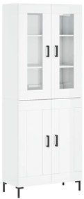 Skříň highboard lesklá bílá 69,5 x 34 x 180 cm kompozitní dřevo,  3198339