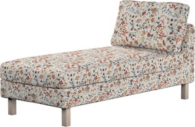 Potah na šezlong IKEA Karlstad samostatný, krátký barva oranžová látka pletený vzor, vzorované