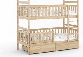 Rkids | Patrová postel Rino 80x180 Přírodní