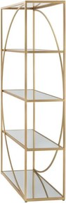 Designová knihovna Fanchon 90 cm zlatá