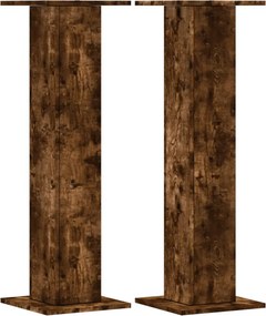 Stojany na rostliny 2 ks kouřový dub 30 x 30 x 95 cm kompozit 3307877
