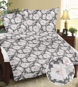 Bellatex Povlečení krepové 140x200, 70x90 cm Růže Bílá