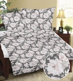 Bellatex Povlečení krepové 140x200, 70x90 cm Růže Bílá