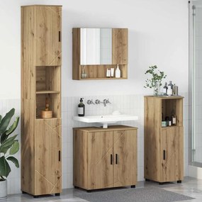 Sada koupelnového nábytku 4 ks Artisanový dub 61 x 35 x 64 cm 3392972
