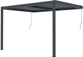 Bioklimatická pergola G21 Trenton 4x3 m, antracitová hliníková