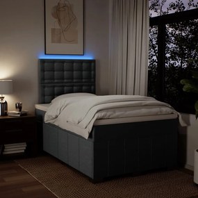 Box spring postel s matrací tmavě šedá 120x200 cm textil 3293950
