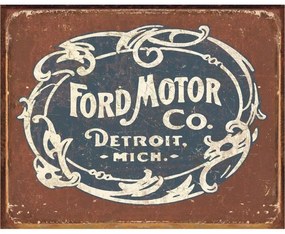 Plechová cedule Ford - Historic Logo 32 cm x 40 cm
