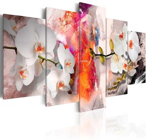 Obraz - Colorful background and orchids
