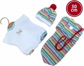 Llorens M30-008 obleček pro panenku miminko velikosti 30 cm / od 3 let
