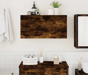 vidaXL Koupelnová nástěnná skříňka 80 x 25 x 40 cm kompozit [860093] Barva: dub sonoma