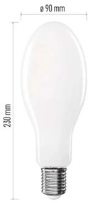 LED Žárovka FILAMENT ED90 E40/36W/230V 4000K 6000 lm