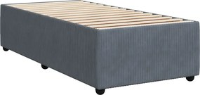 Rám postele bez matrace tmavě šedý 90 x 200 cm samet 3284983