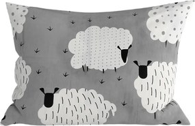 Polybavlněný povlak na polštář SHEEP POLY 50x70 cm, šedý