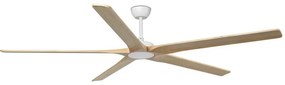 FARO Barcelona FARO 34191WT - Stropní ventilátor BIGWOOD XL borovice/bílá pr. 200 cm WT + DO 34191WT