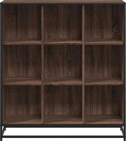 Knihovna hnědý dub 97,5 x 33 x 107,5 cm kompozitní dřevo a kov 3300864