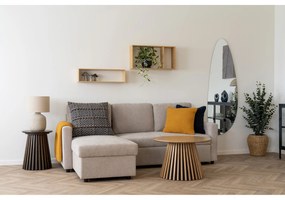 House Nordic Třímístná rozkládací pohovka BELFAST béžová 218 cm pravá