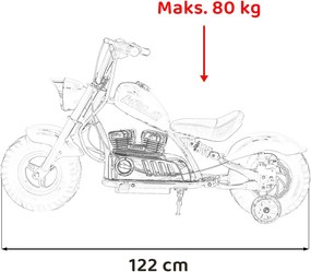 Ramiz Motocykl Chopper Warrior oranžový