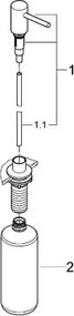 Grohe Cosmopolitan - Dávkovač saponátu 500 ml Warm Sunset