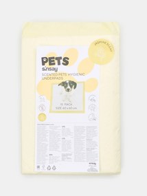 Sinsay - Parfémované hygienické podložky pro zvířata 15 pack - žlutá