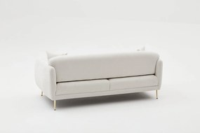 Atelier del Sofa 3-místná pohovka Simena - Cream, Krémová, Zlatá