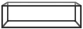 vidaXL Marketos Konferenční stolek černý s tvrzeným sklem 120 x 60 x 35 cm