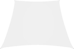 vidaXL Stínicí plachta oxfordská látka lichoběžník 3/5 x 4 m [135133] Barva: Bílá